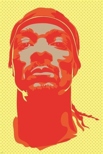 SNOOP DOGG pop art poster MAJOR RAPPER STAR vivid CELEBRITY music 24X3 ...