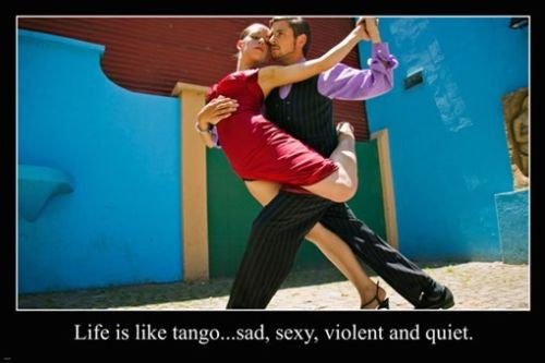 BUENOS AIRES TANGO inspirational poster 24X36 spanish DANCE passionate ...