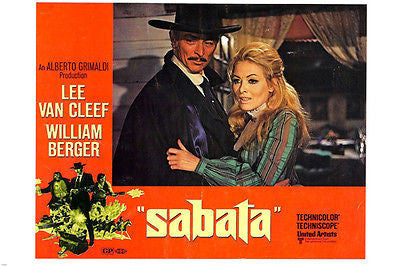 SABATA western MOVIE poster lee van CLEEF william BERGER ROMANCE 24X36 ...