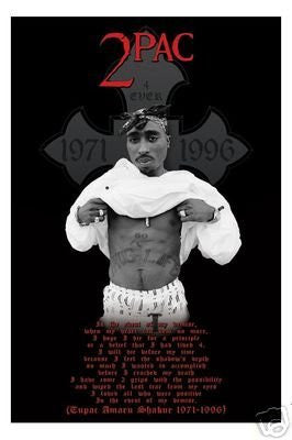 TUPAC SHAKUR POSTER 2PAC 1971-1996 RARE HOT NEW 24x36 – Poster Merchant
